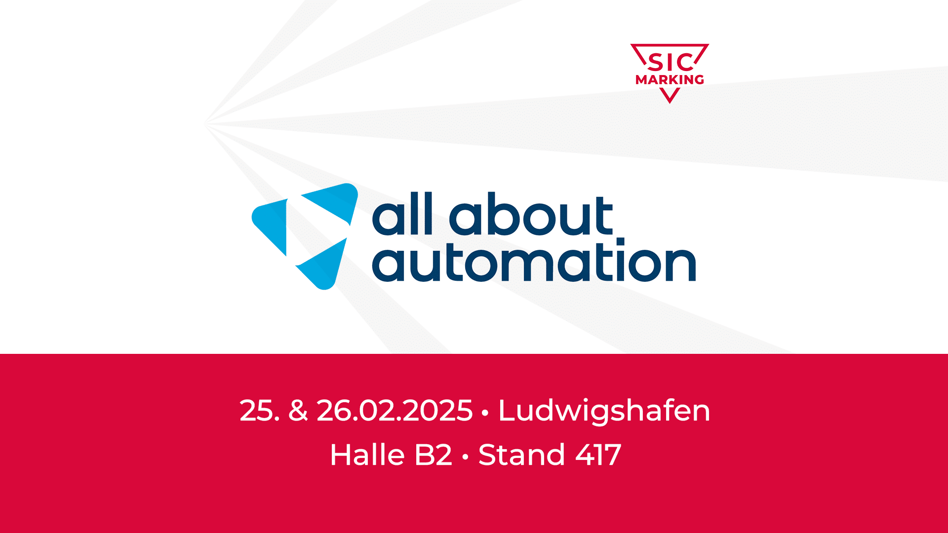 SIC MARKING auf der All About Automation Friedrichshafen 2025 - SIC MARKING GmbH